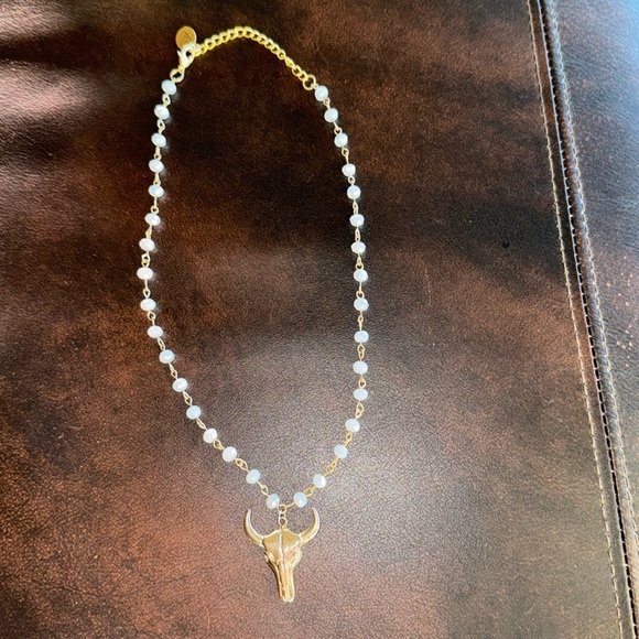 LC Lauren Conrad | Jewelry | Lc Lauren Conrad Signed Gold Toned Skull ...